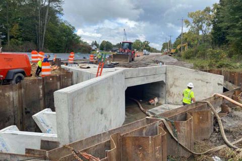 MDOT – US12 & M50 Culverts over the Nearing Drain | Dunigan Brothers
